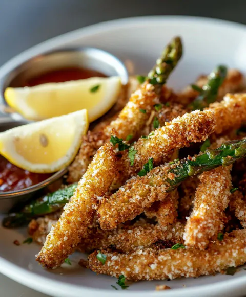 Knuspriger Spargel aus der Heißluftfritteuse - Heissluft Rezepte