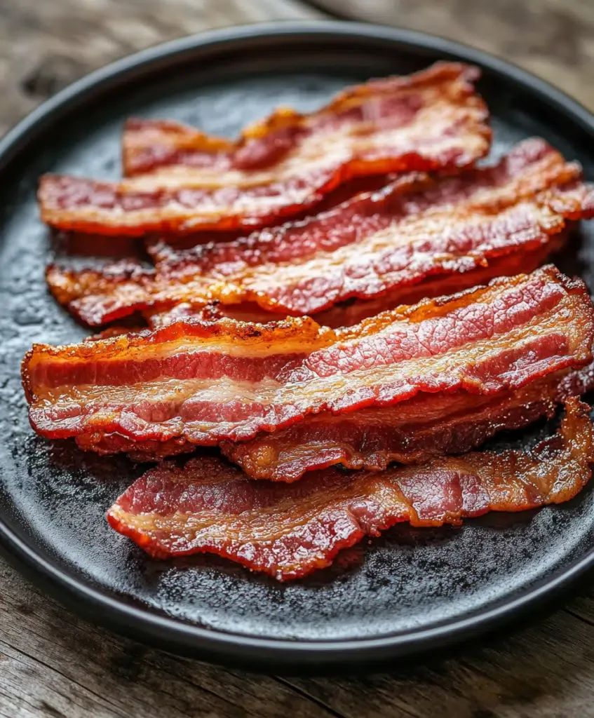 Knuspriger Bacon aus der Heißluftfritteuse