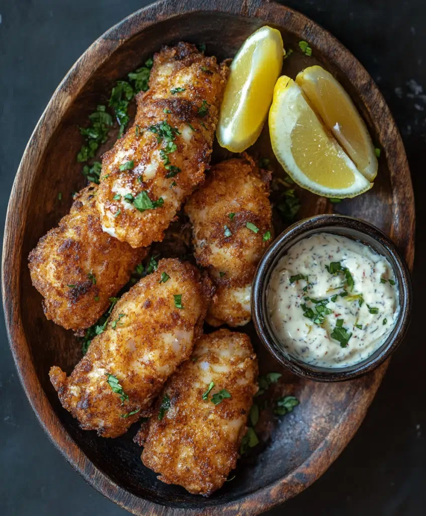 Knuspriger Backfisch aus der Heißluftfritteuse